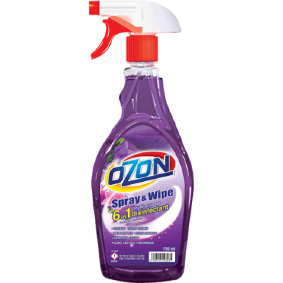 Ozon Spray & Wipe Multi Purpose Disinfectant Lavender 750ml – Now2Su