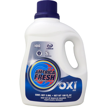 America Fresh Liquid Detergent With Oxy 2.96l – Now2Su